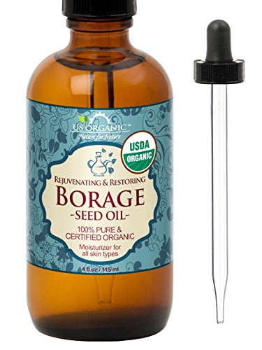 US Organic Borage seed Oil (18% GLA), USDA Certified Organic, 100% Pure ...