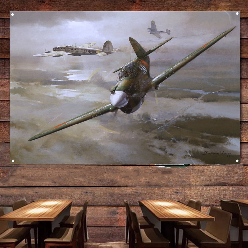 US P-40 Fighter Jet Canvas Print Poster - Decorate Your Wall with ...