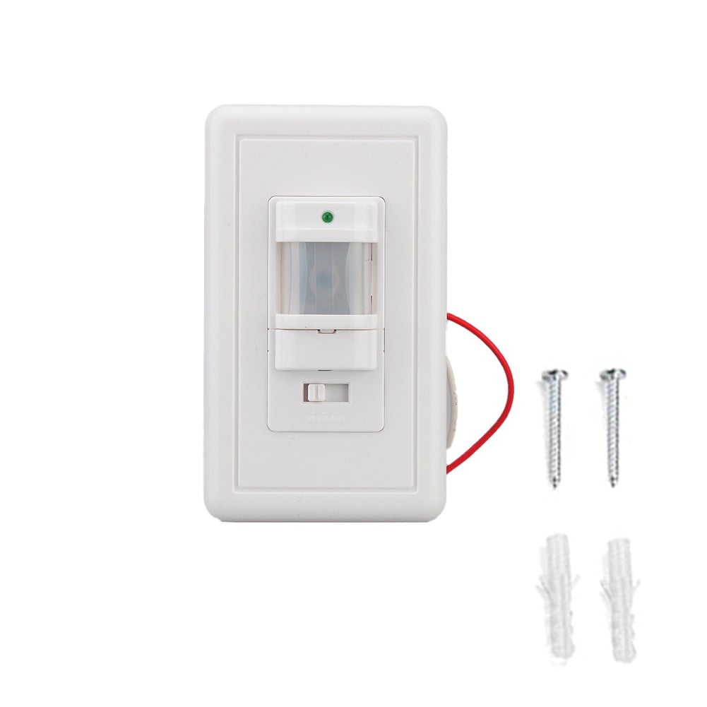 US PIR Wall Mounted Motion Sensor Switch Automatic Infrared Light Control Wall Mount Motion ...