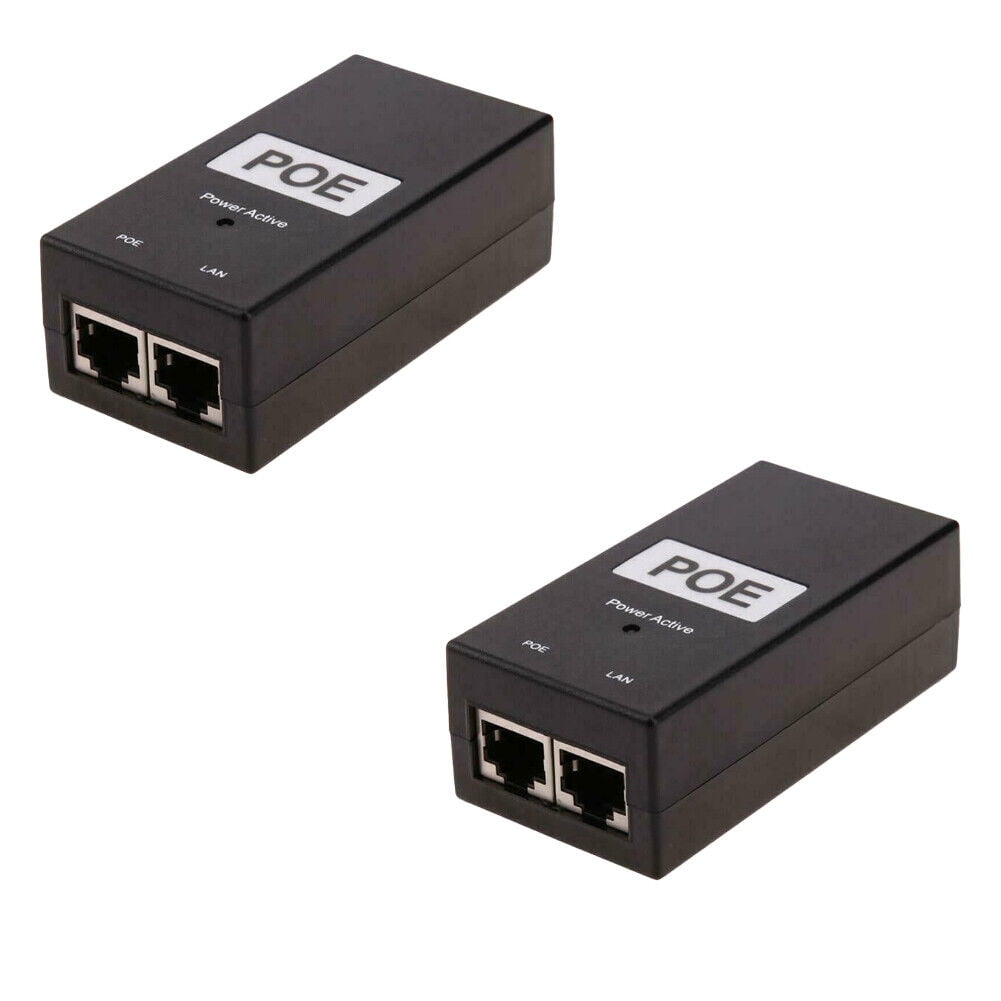 US POE Injector 48V 24W PowerOver Ethernet Adapter IP Phone Camera IEEE ...