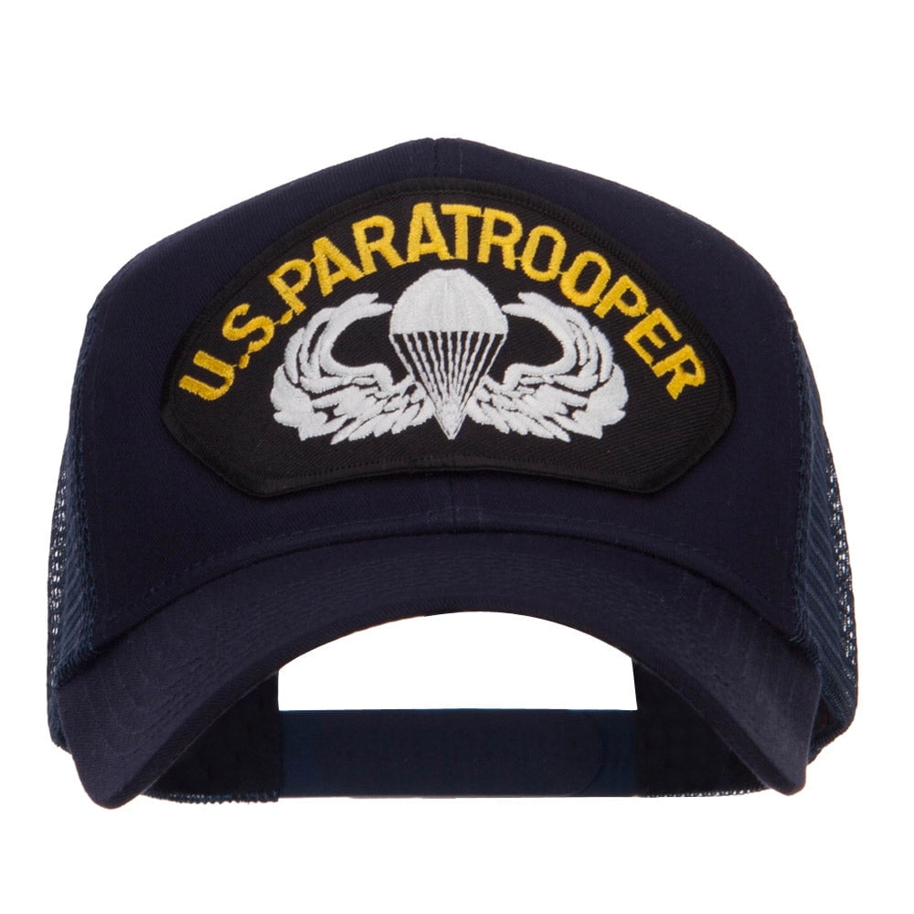 US Paratrooper Patched Mesh Cap - Navy OSFM - Walmart.com