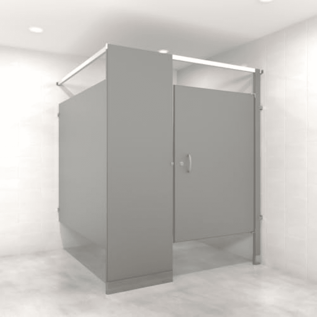 US Partitions Powder Coated Steel Toilet Partition - Overhead Braced ...