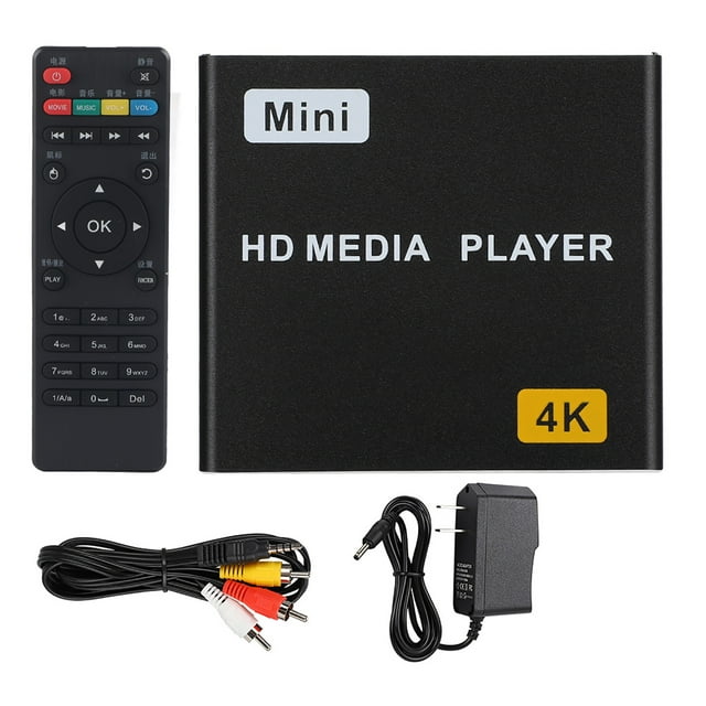 US Plug 100-240V 4K Full HD Digital Media Player HDMI USB s SPDIF Home ...
