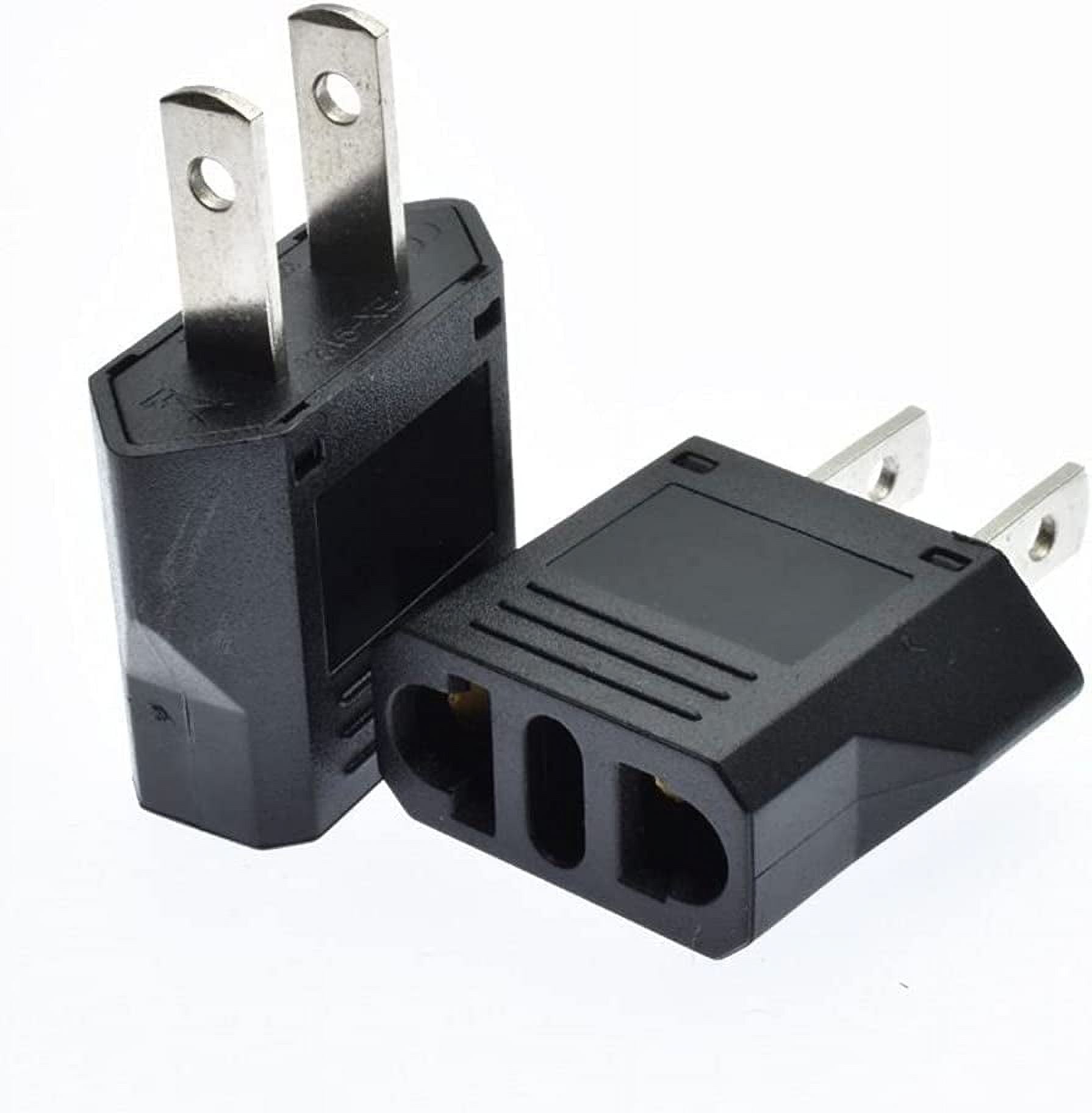 US Plug Adapter, EU AU CN to US America Travel Plug Adapter AC Outlet ...
