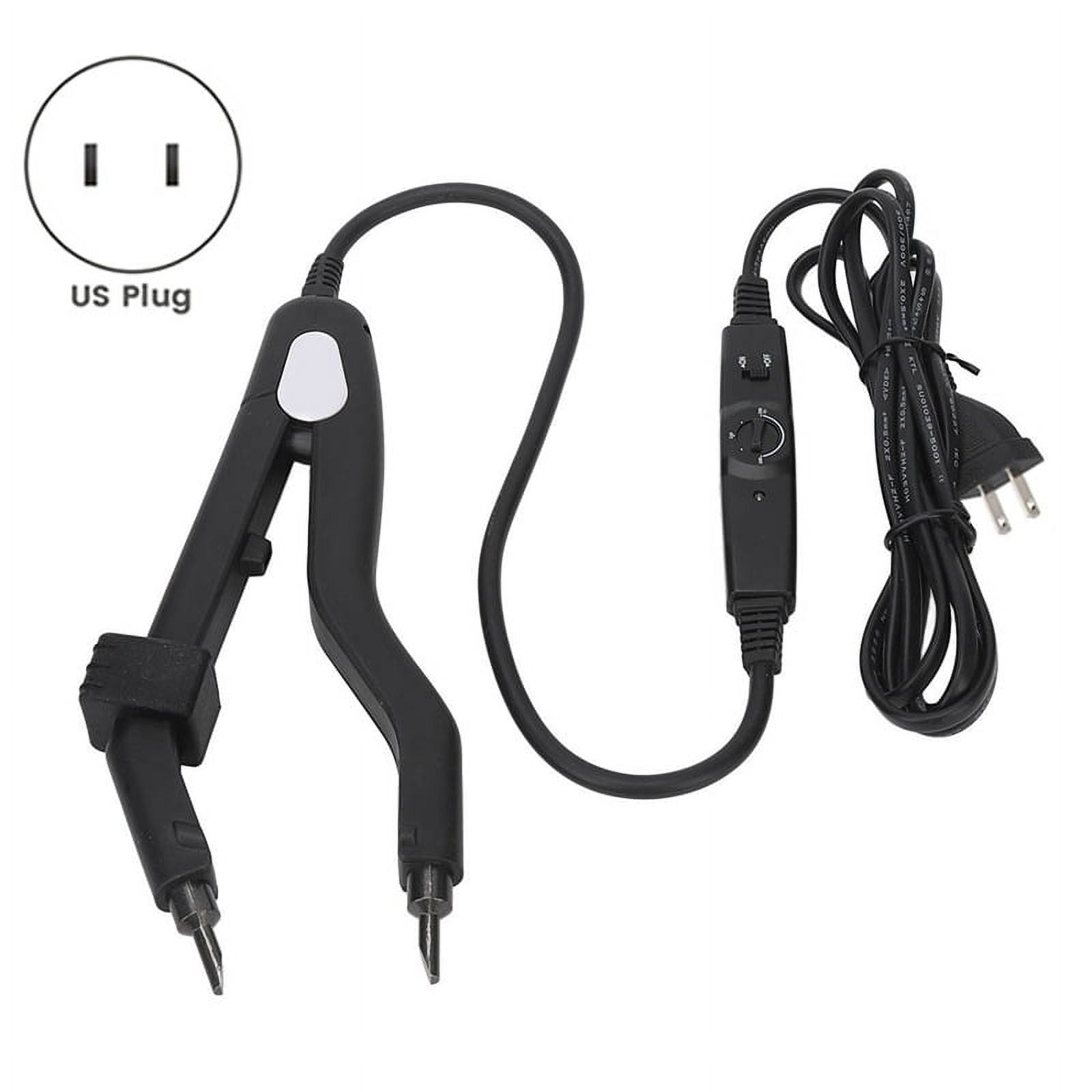 US Plug Mini Heating Tip Hair Extension Iron Hair Extension Adjustable ...