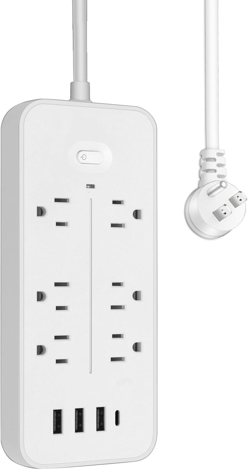 US-Plug Socket Power Strip AC Outlets Socket USB Ports Socket Type-C ...