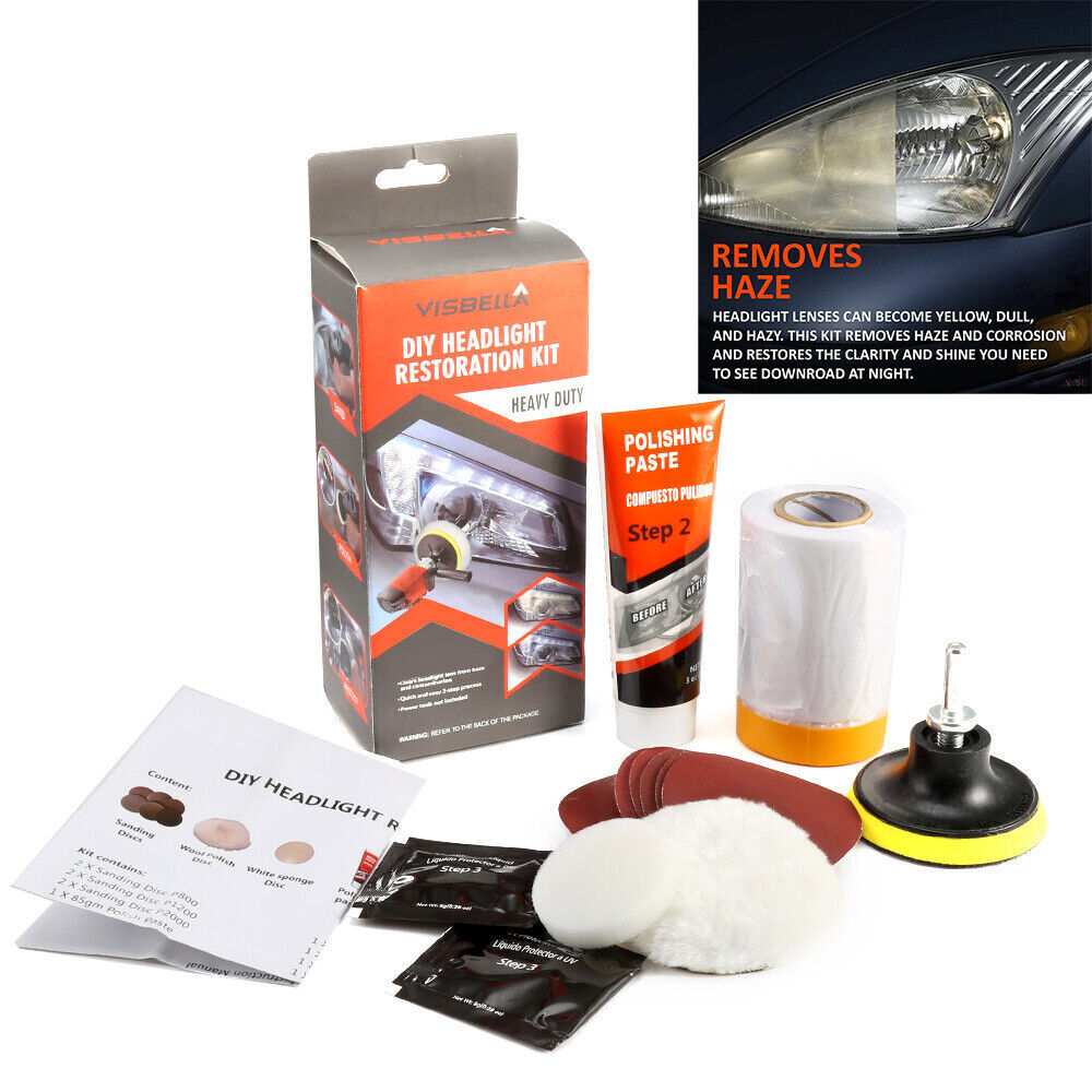 CLT Headlight Restoration Kit, Headlight Lens Cleaning Wipes - Walmart.com