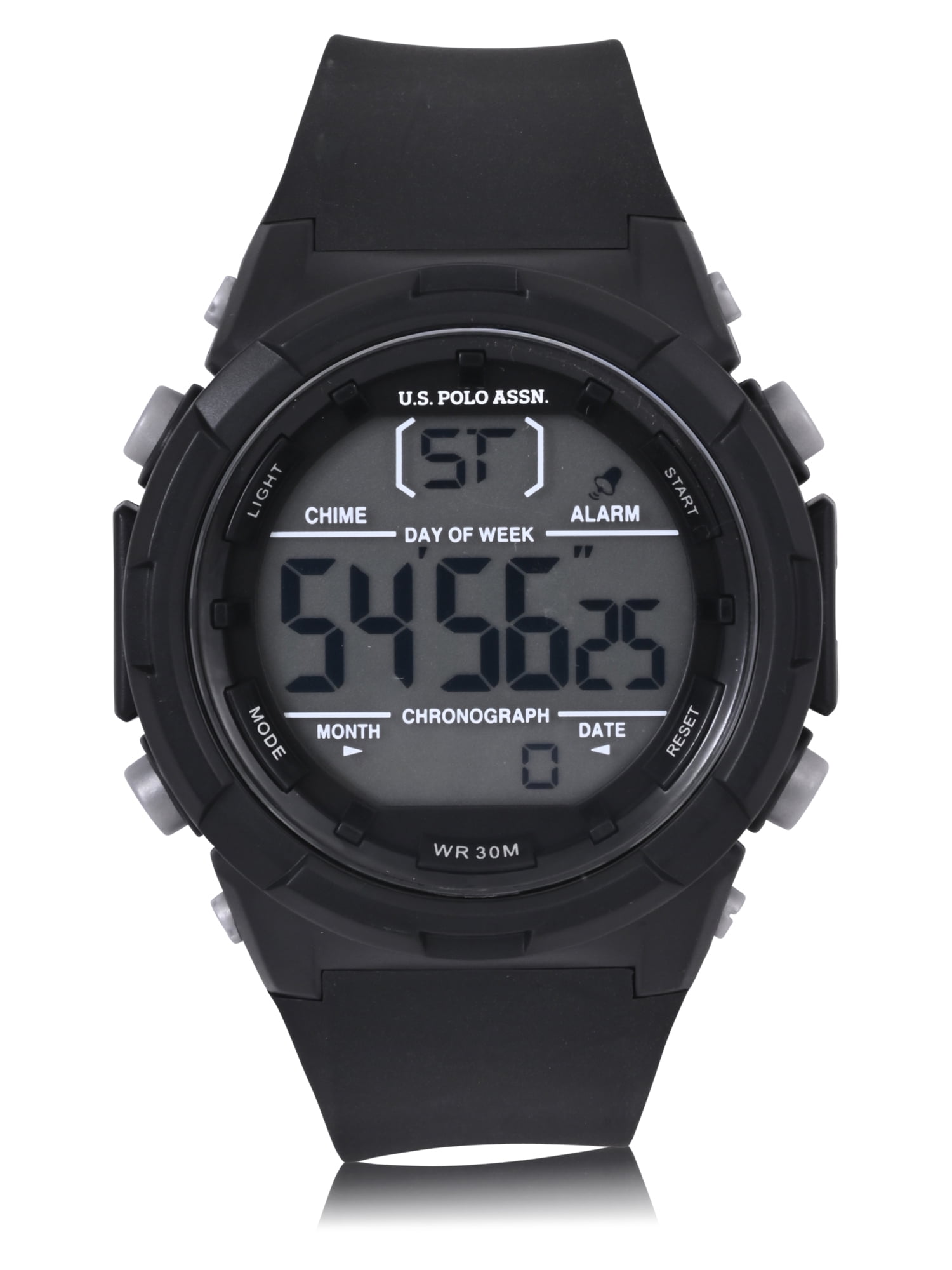 US Polo Mens Black Digital Watch, USC90070WM - Walmart.com