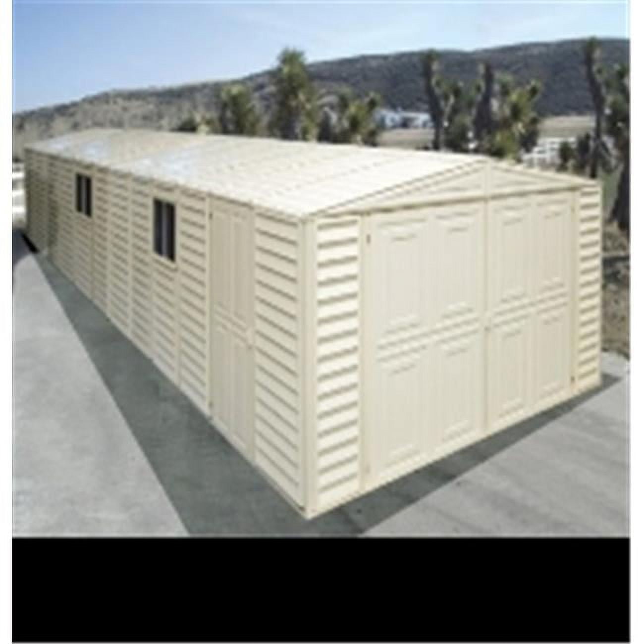 US Polymers 01414 10 ft. x 26 ft. Vinyl Garage with Foundation Kit ...
