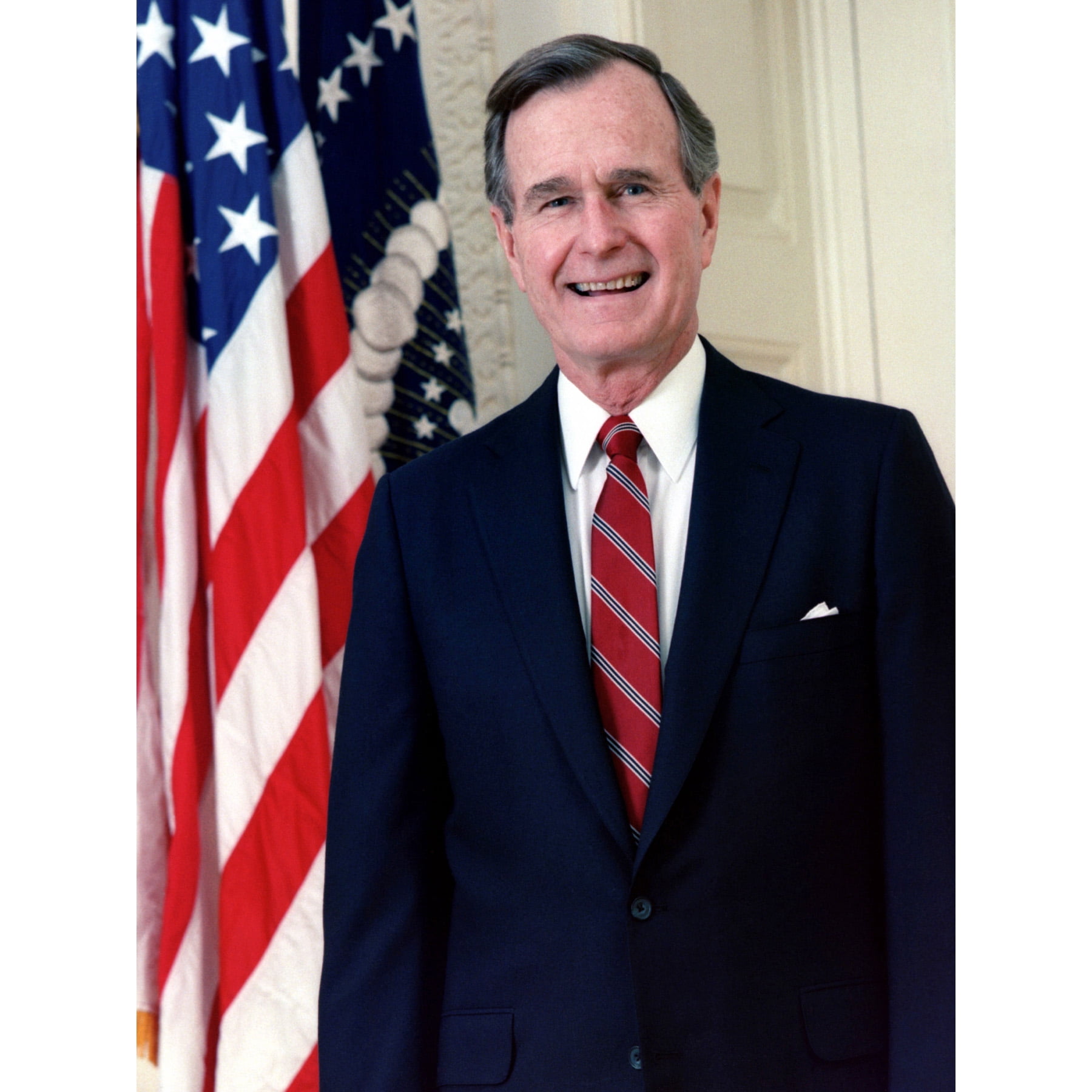 US President George Bush Senior Official Portrait Photo Extra Large XL ...