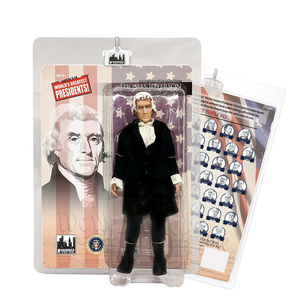 US Presidents 8 Inch Action Figures Series: Thomas Jefferson [Black ...