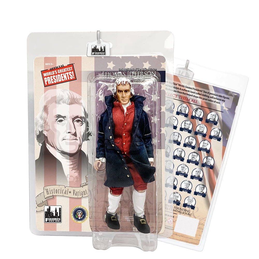 Walmart Toy: Thomas Jefferson Action Figure, 8 Inch, US Presidents ...