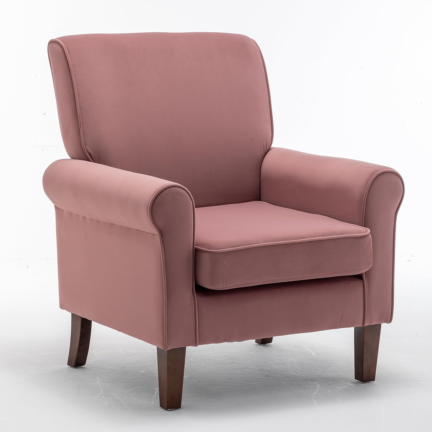US Pride Furniture Classic Accent Armchair with Birch Wood Frame and ...