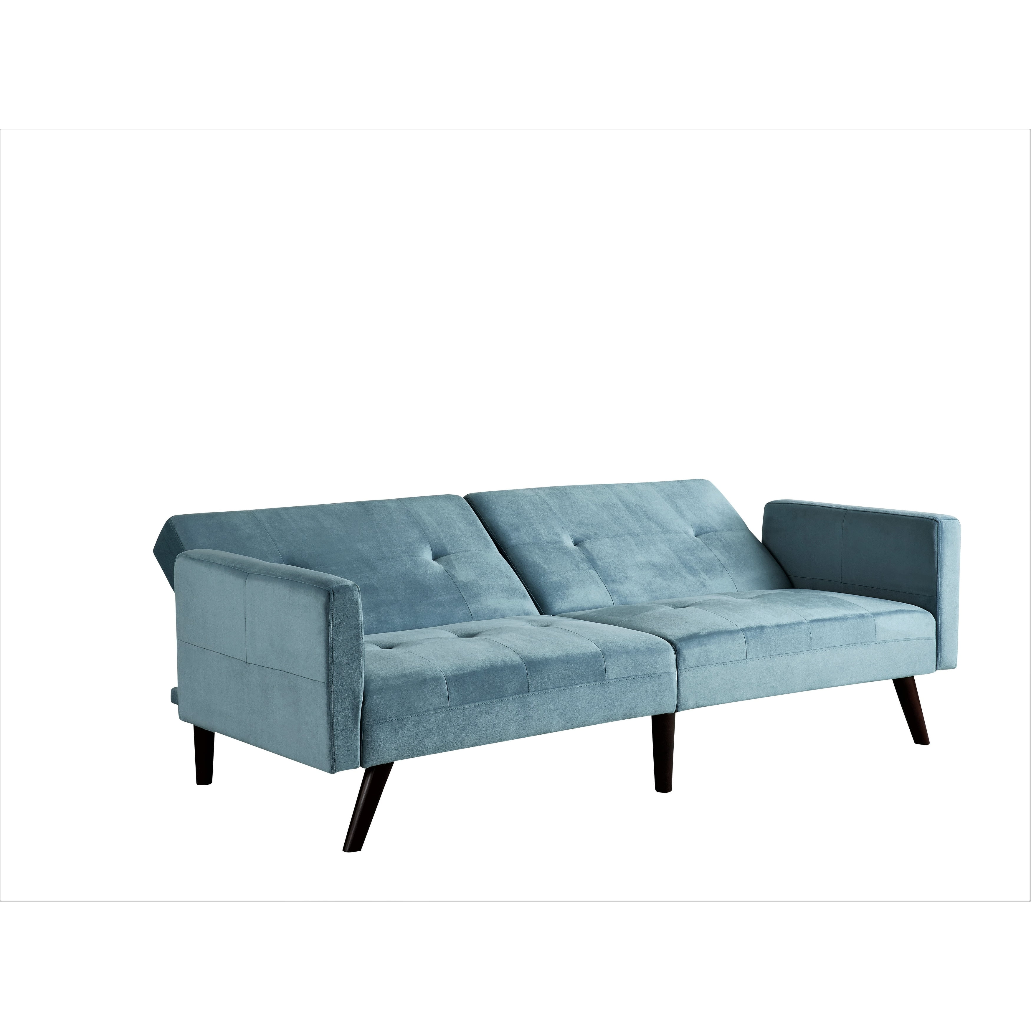 US Pride Furniture Eason 2-Seater Sofa Bed Sleeper LIGHT GREYISH CYAN ...