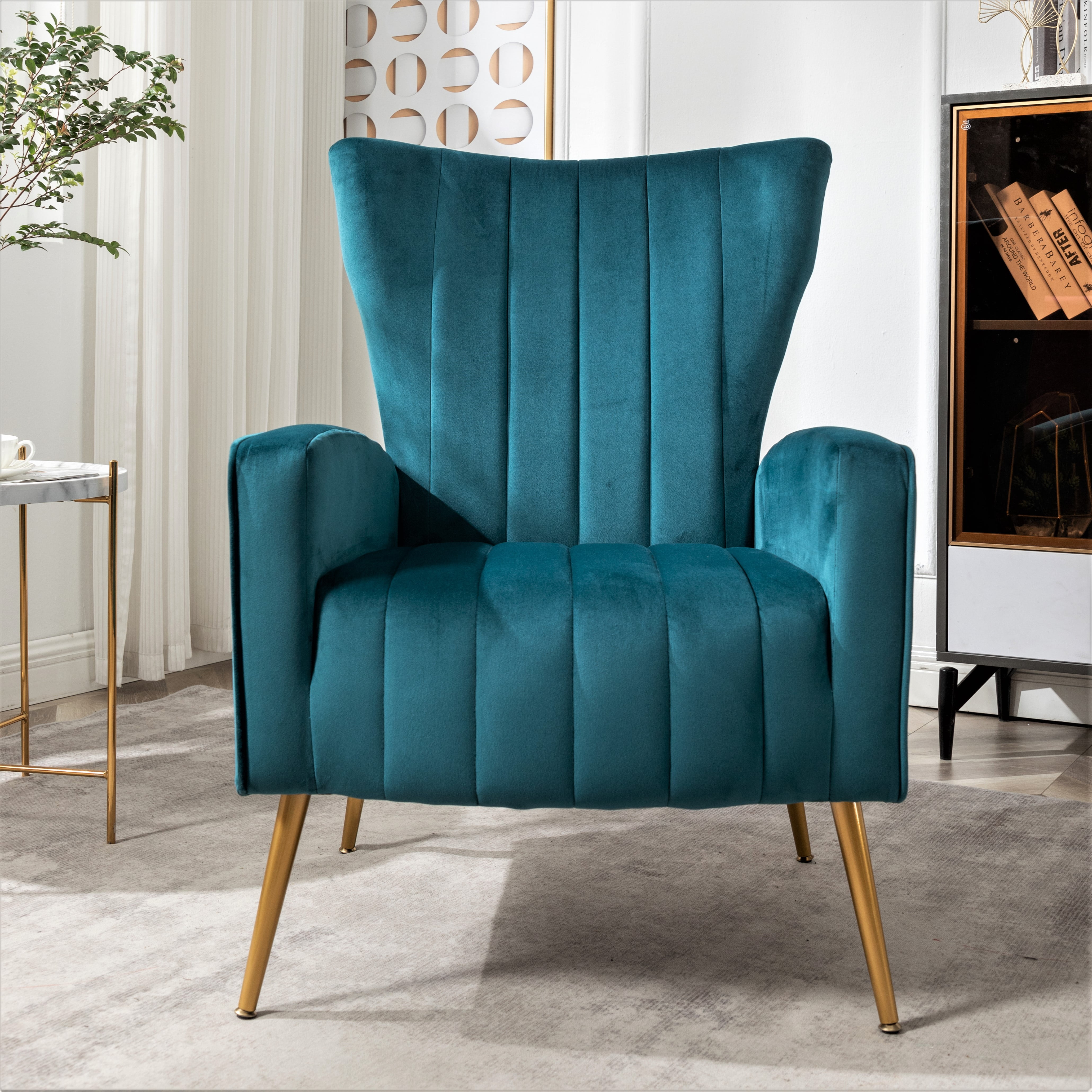 US Pride Furniture Kaleigh Velvet Sofa Chair - 27.56W - Walmart.com