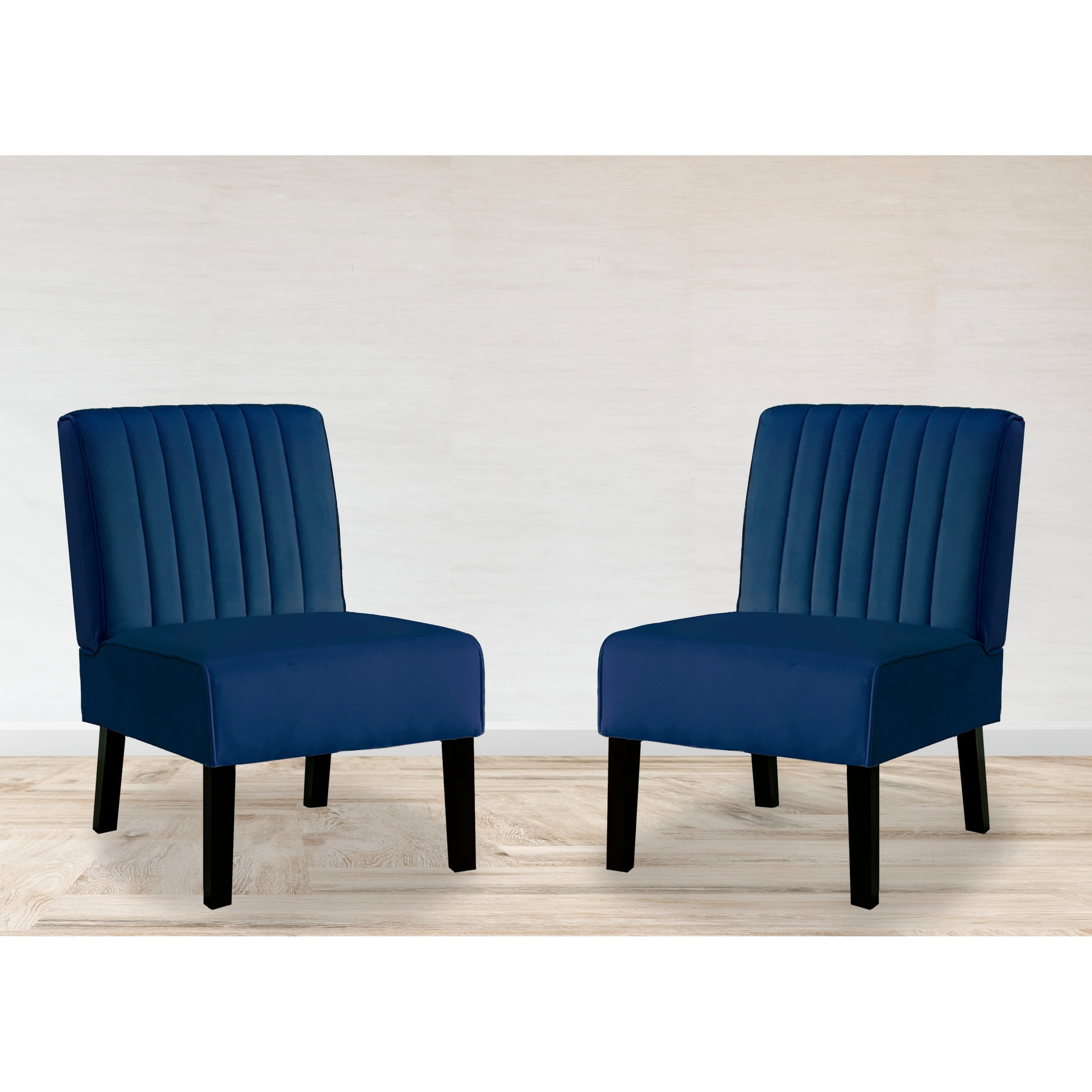US Pride Furniture US Pride Nightingale Velvet Stripe Back Accent Chair ...