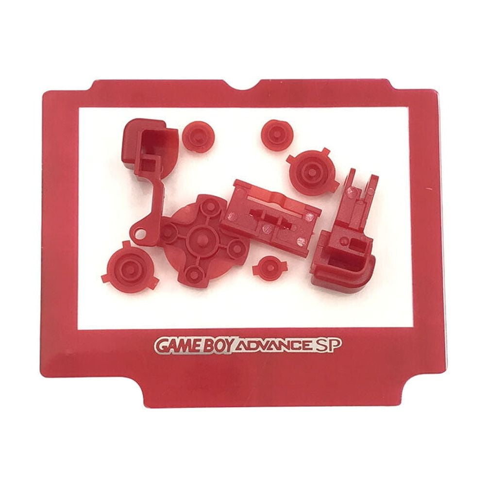 US Replacement Full Set Buttons for Gameboy Advance SP GBA SP Dpad Keys ...