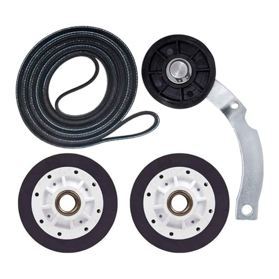 #US Replacement Parts for Admiral ADG7005AWW Dryer Drum Pulley Belt Kit ...