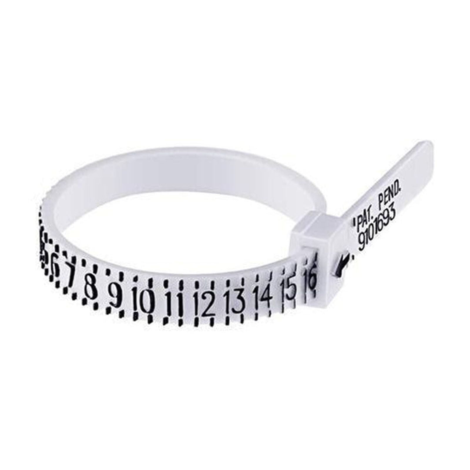US Ring Sizer Measuring Gauge, 1-17 US Rings Size, Plastic Finger ...