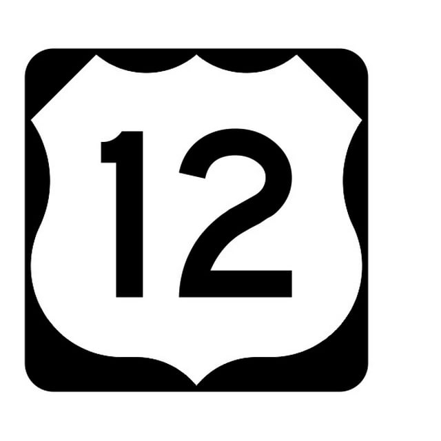 US Route 12 Metal Sign Highway Sign Road Sign Size: 12 inch x 12 inch ...