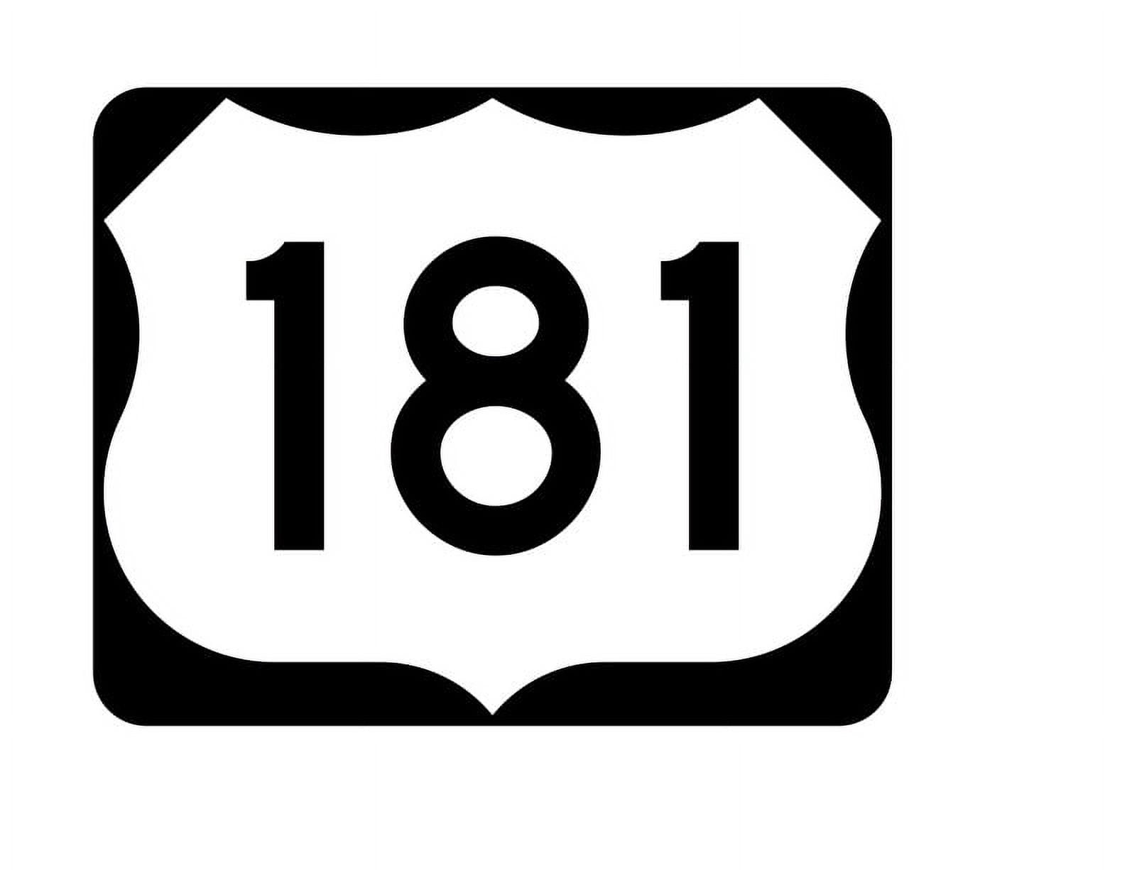 US Route 181 metal aluminium Sign Highway Sign Road Sign 8 x 12 inch ...