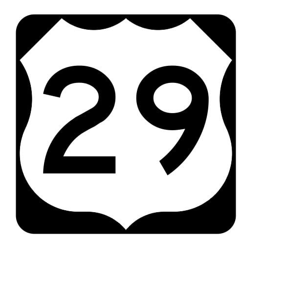 US Route 29 Metal Sign Highway Sign Road Sign Size: 8 inch x 8 inch ...