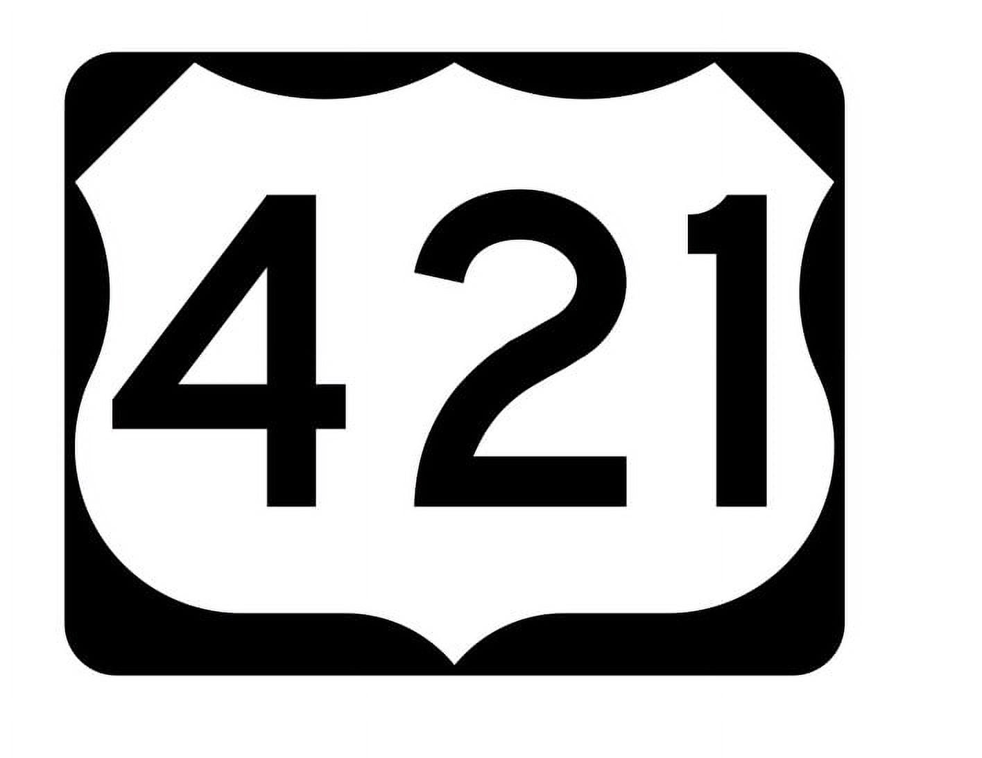 US Route 421 metal aluminium Sign Highway Sign Road Sign Size: 8 x 12 ...