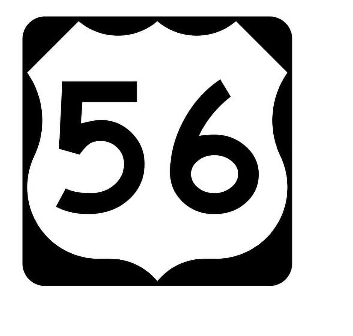 US Route 56 Metal Sign Highway Sign Road Sign Size: 12 inch x 12 inch ...