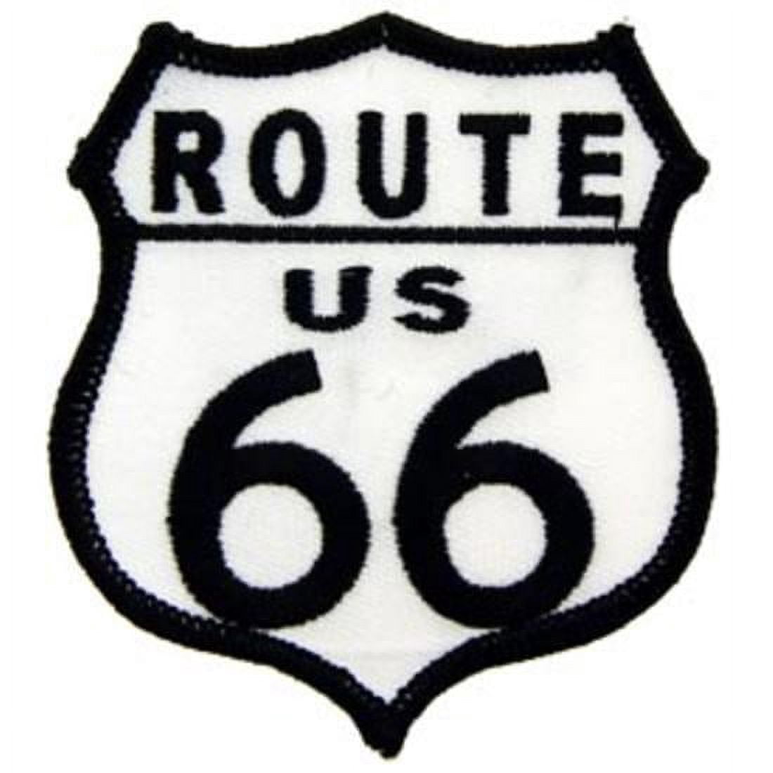 US Route 66 Iron On Patch, Americana, Automobile Travel, PAT-0122 ...