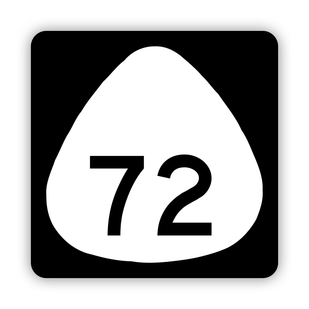 US Route 72 Sticker Decal - Self Adhesive Vinyl - Weatherproof - Made ...