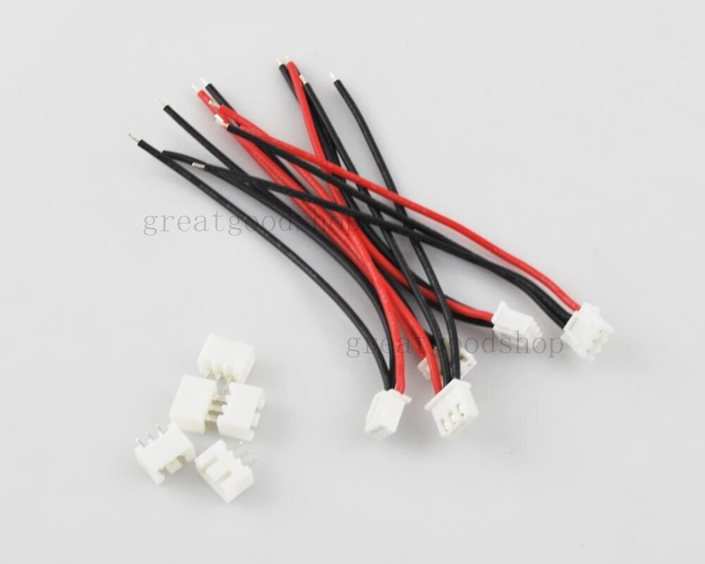 US SHIP 10 PCS 2S1P Balance Charger Cable 22 AWG Silicon Wire JST XH ...