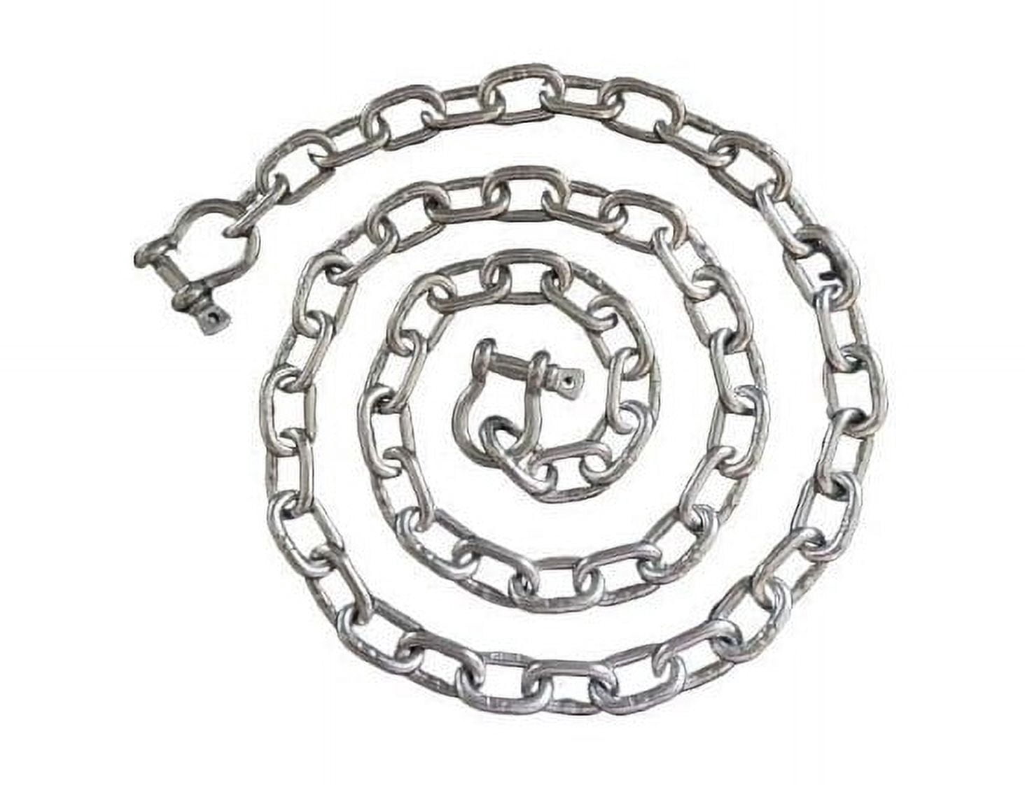 US STAINLESS 3/16" (5mm) AISI 316 Stainless Steel Anchor Chain with 1/4 ...