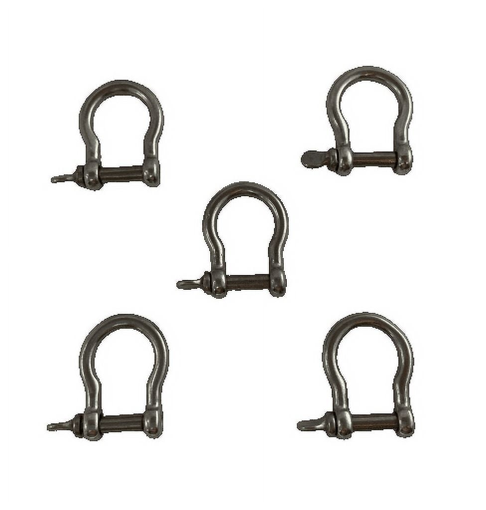 US STAINLESS 5 Pieces Stainless Steel 316 Forged Bow Shackle 1/8" (3mm ...