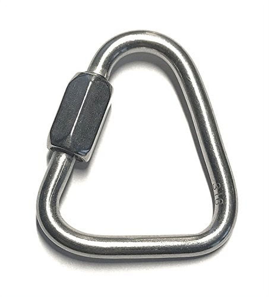 US STAINLESS Stainless Steel 316 Delta Quick Link 5/32" (4mm) Marine Grade Triangle - Walmart.com