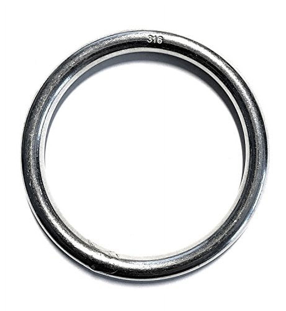 US STAINLESS Stainless Steel 316 Round Ring Welded 3/16" x 1 5/8" (5mm ...