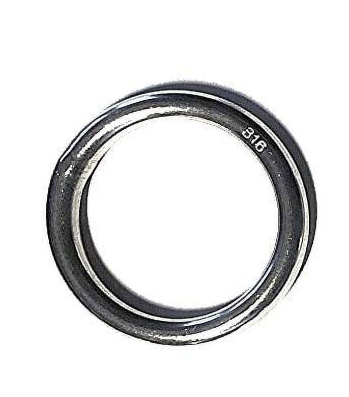 US STAINLESS Stainless Steel 316 Round Ring Welded 5/16" x 2" (8mm x ...