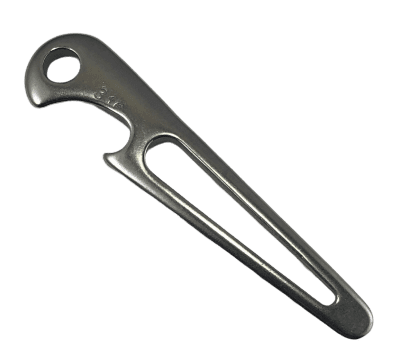 US STAINLESS Stainless Steel 316 Shackle Key with Bottle Opener Sailor ...