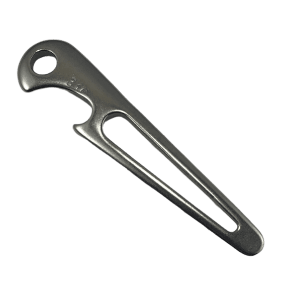 US STAINLESS Stainless Steel 316 Shackle Key with Bottle Opener Sailor ...