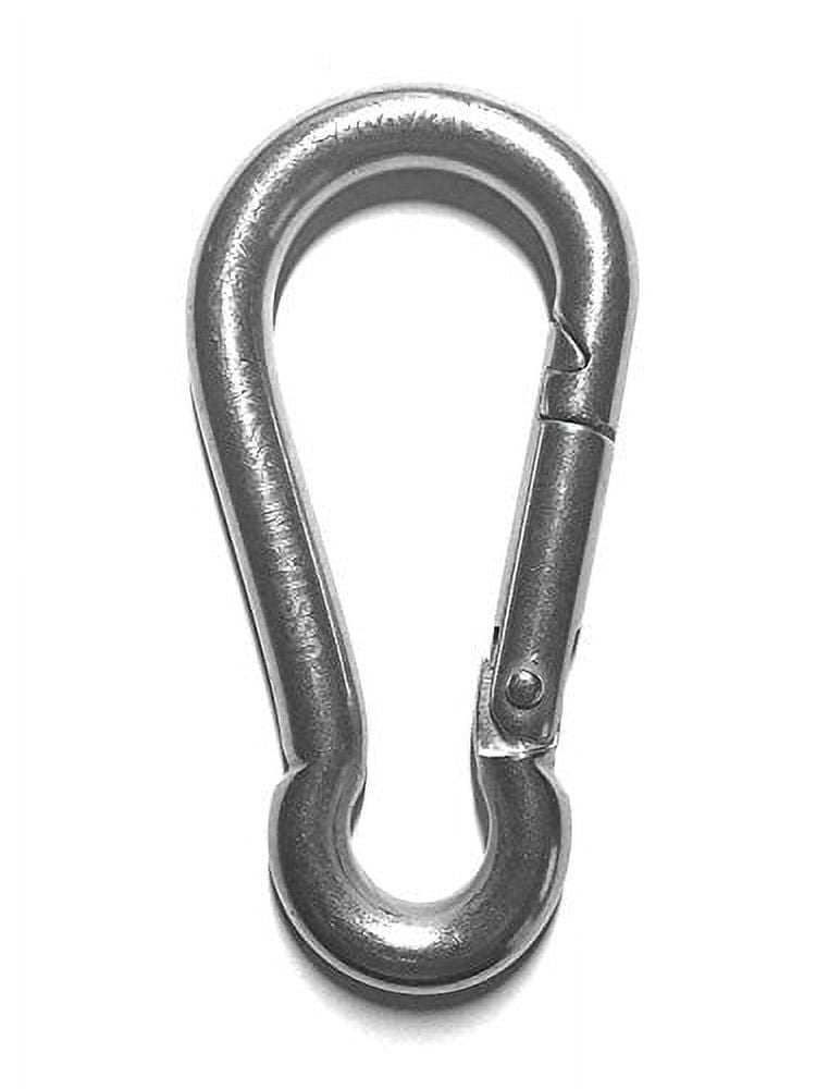 US STAINLESS Stainless Steel 316 Spring Hook Carabiner No Eye 5/16 ...