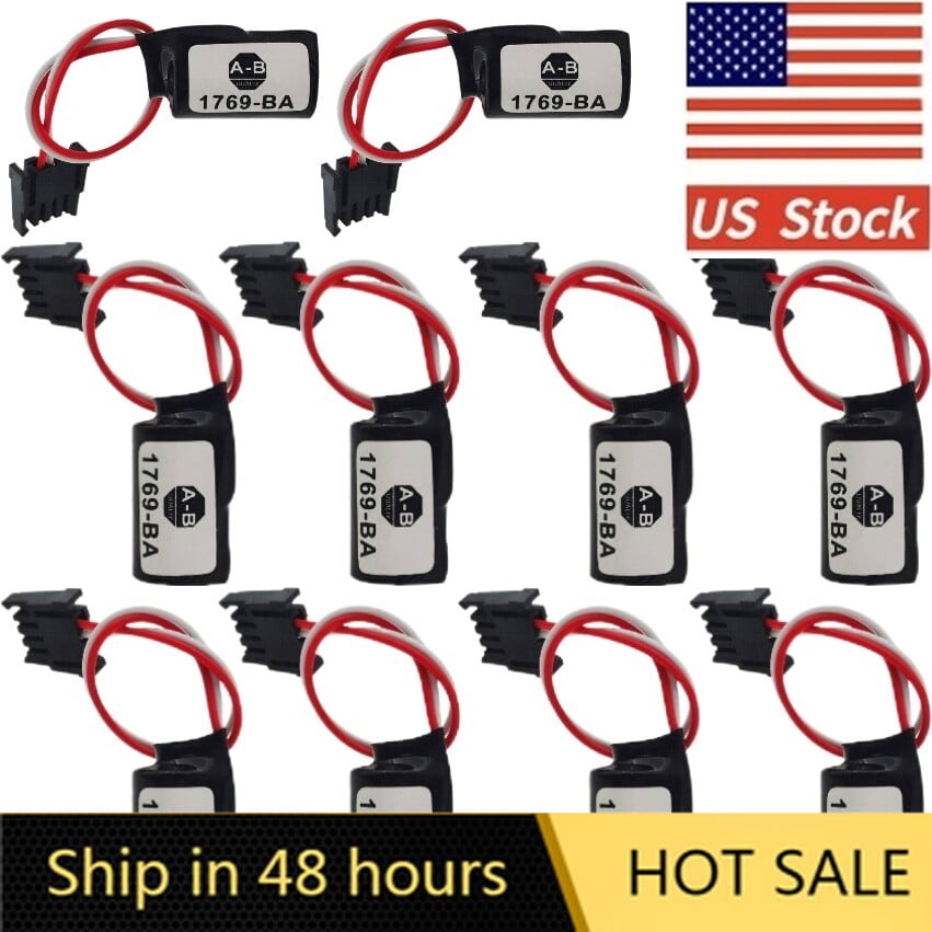 US STOCK (10 Pack) For Allen Bradley SLC PLC SLC500 CNC Battery 1769-BA ...