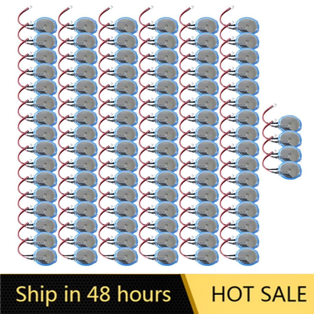 US STOCK 100PCS 3V 550mAh CR2450HR Disposable Lithium Battery with 1 ...
