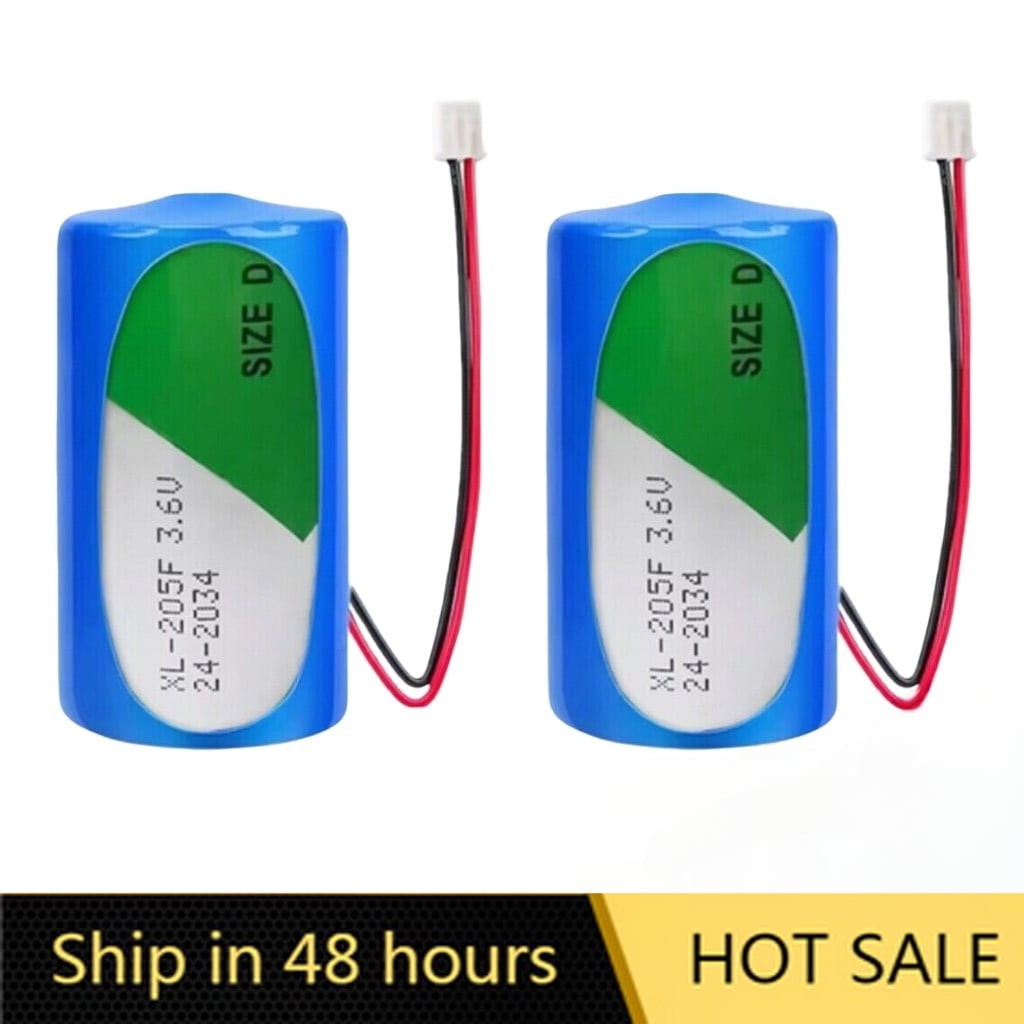 US STOCK 2PCS XL-205F 3.6V D 19000MAH Battery with 2.54 Plug PLC Memory ...