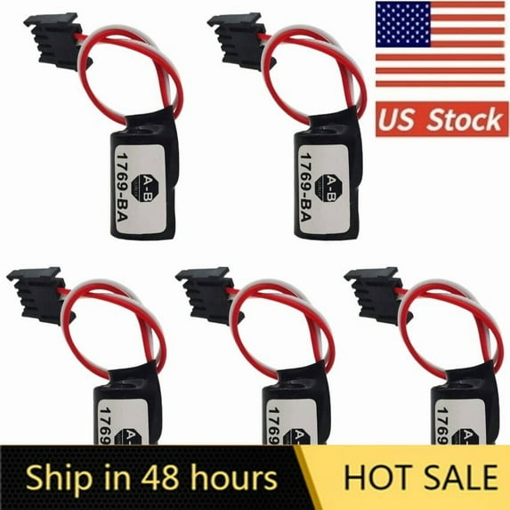 US STOCK (5 Pack) For Allen Bradley SLC PLC SLC500 CNC Battery 1769-BA ...