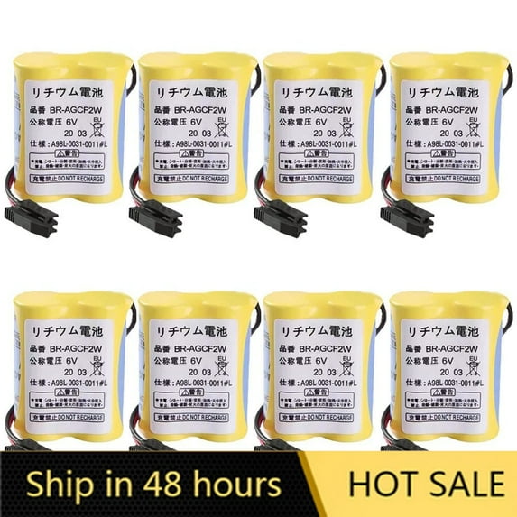 US STOCK 8PCS 2200mAh 6V BR-AGCF2W A98L-0031-0011 PLC Lithium Battery ...