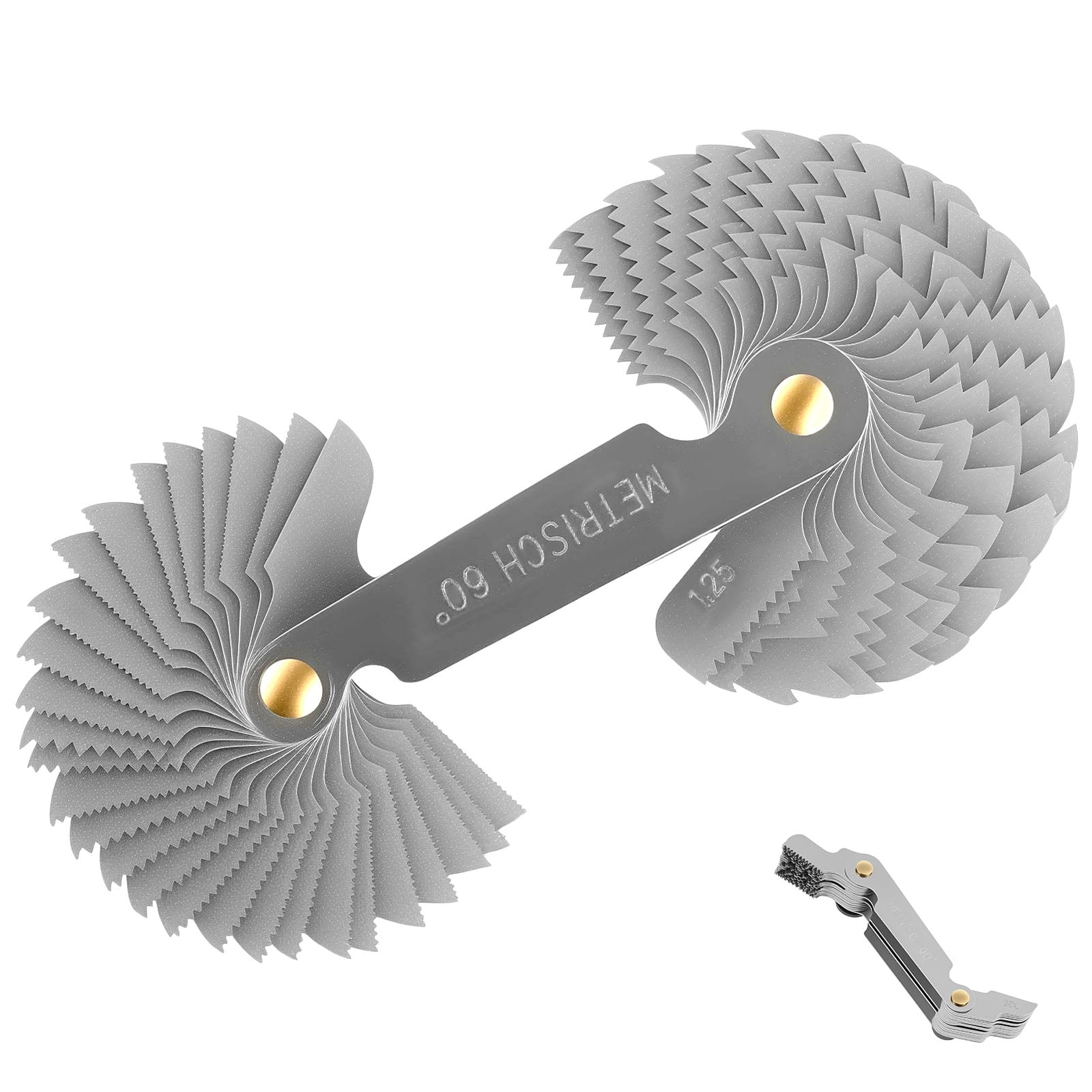US Screw Gauge Easy to Use Solid Thread Pitch Gauge Smooth Metric ...