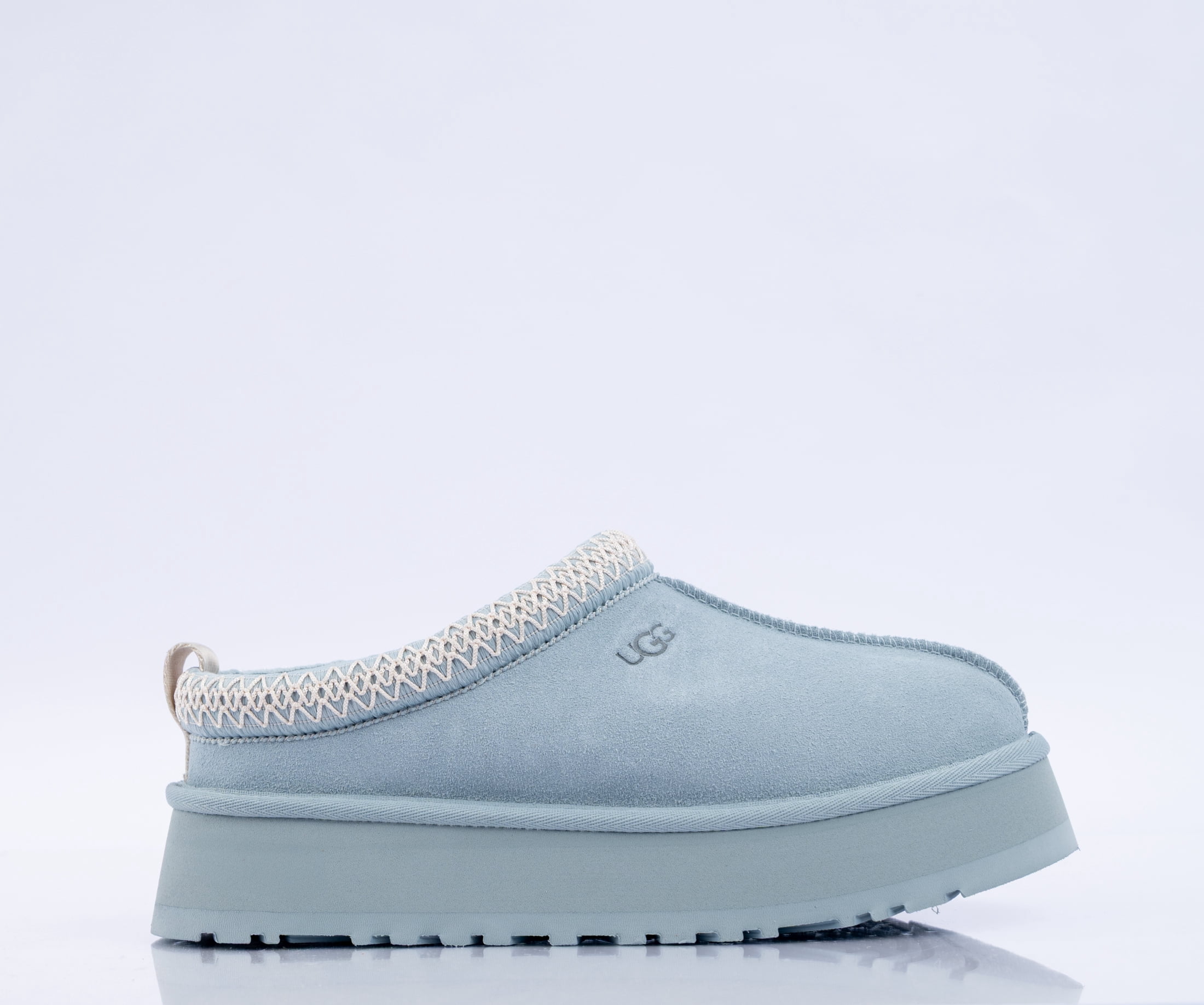 US Size 8 - UGG Women's TAZZ Suede Slipper, SEA FOAM Suede Leather ...
