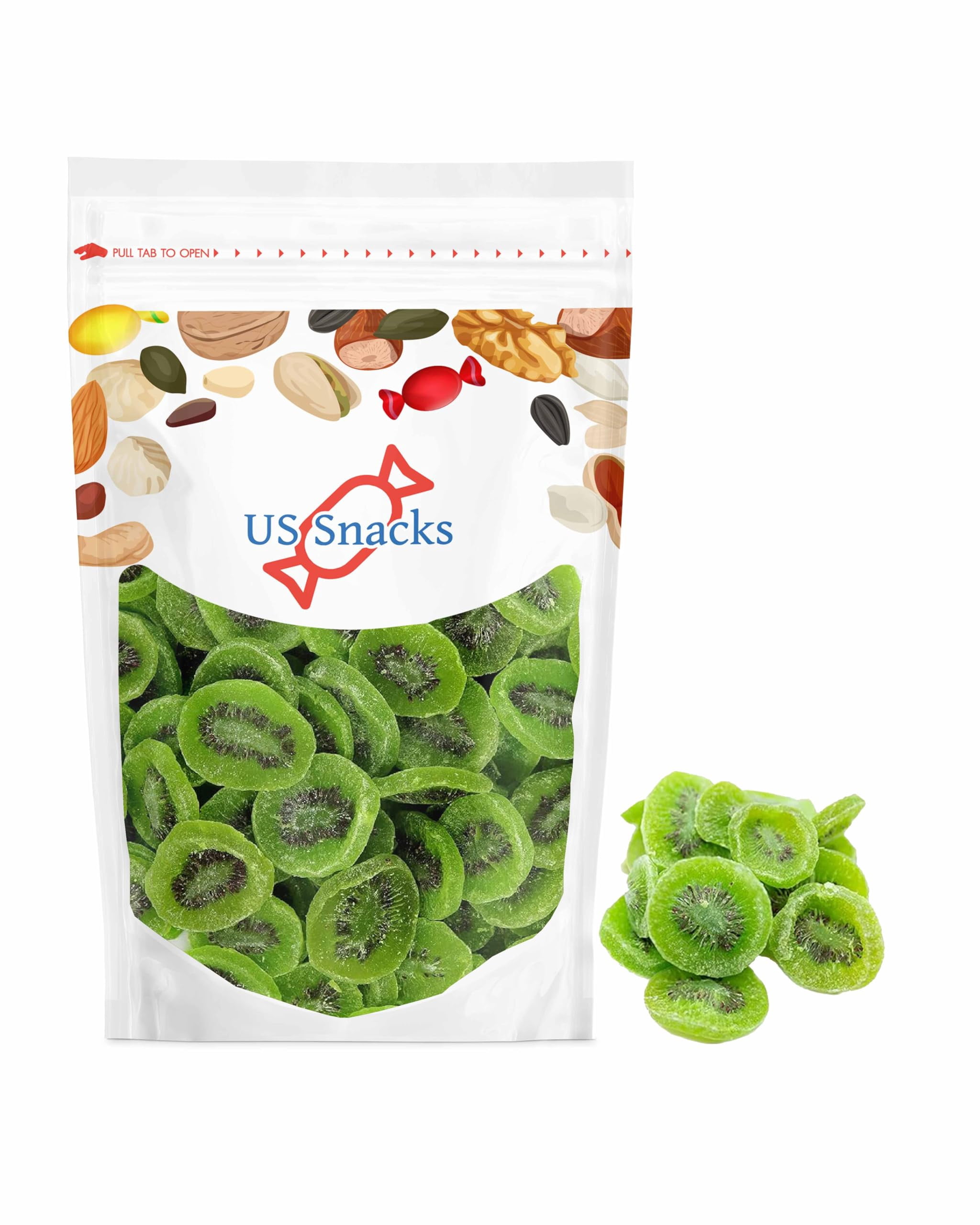 US Snacks Dry Fruits, All HYZ01 Natural Gourmet (1 Pound, Dried Kiwi ...