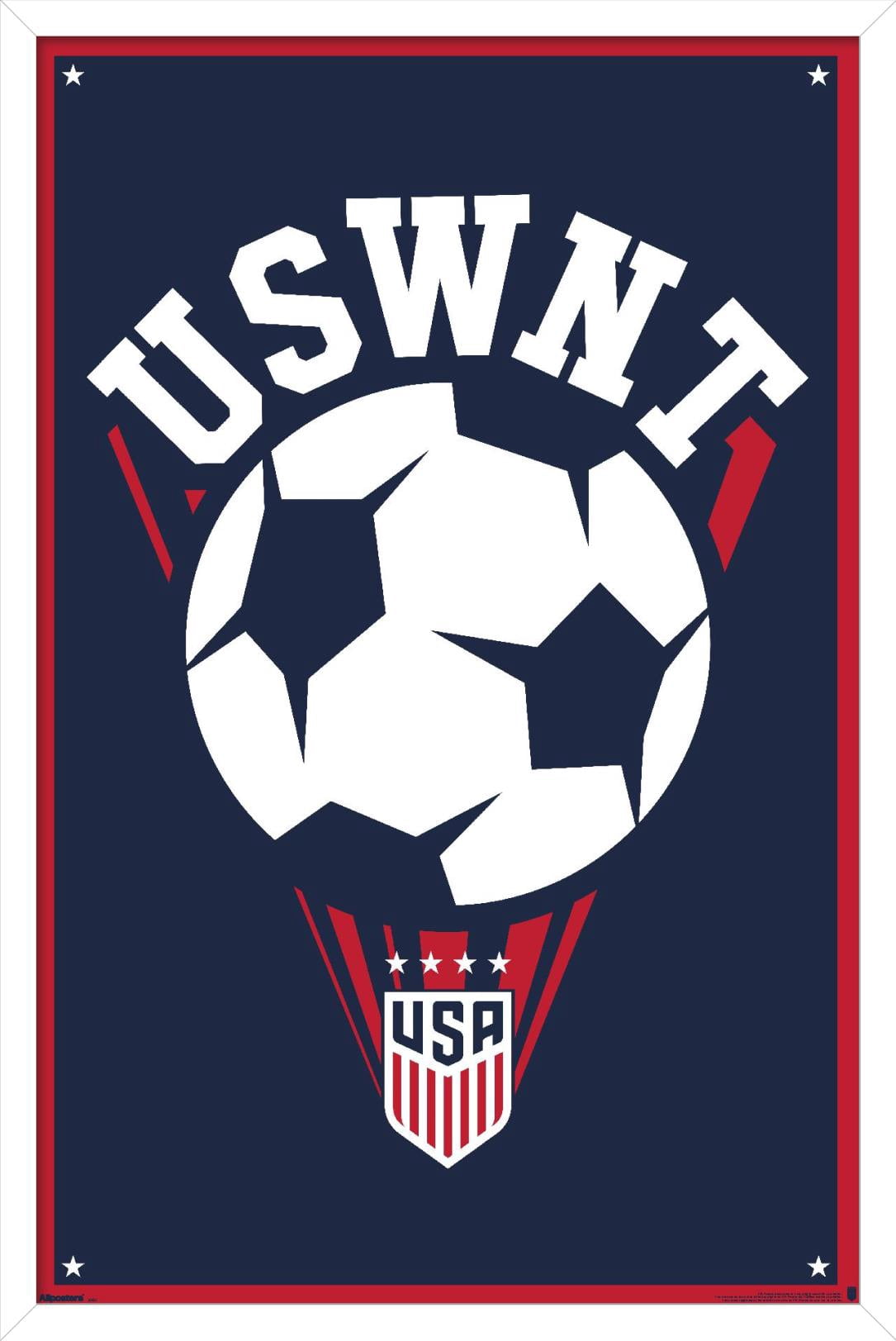 US Soccer - USWNT Logo 25 Wall Poster, 22.375" x 34" Framed - Walmart.com