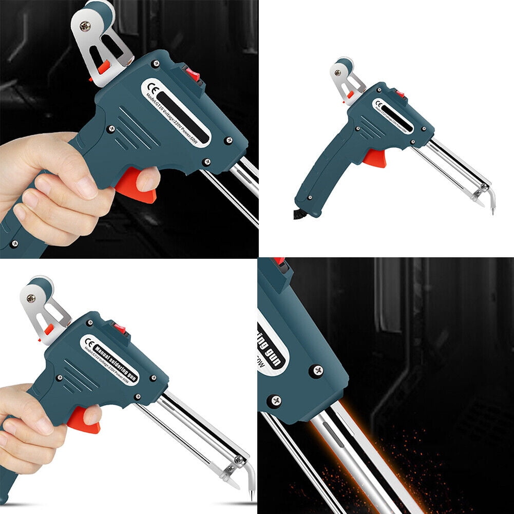 US Soldering Gun Kit 60W Auto Solder Feed Hand-Held Soldering Iron ...