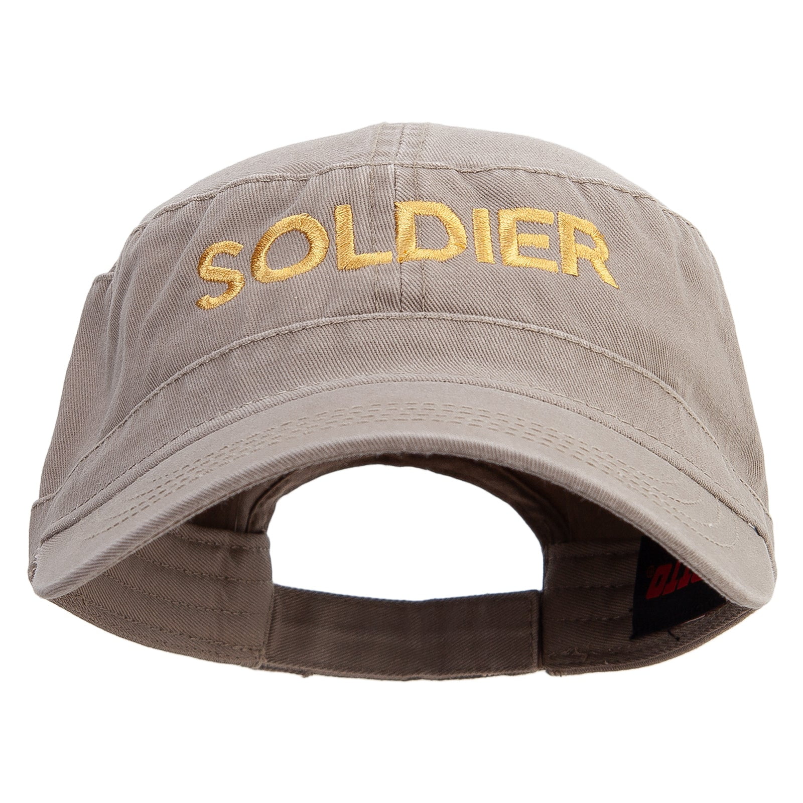 US Soldier Embroidered Garment Washed Adjustable Army Cap - Khaki OSFM ...
